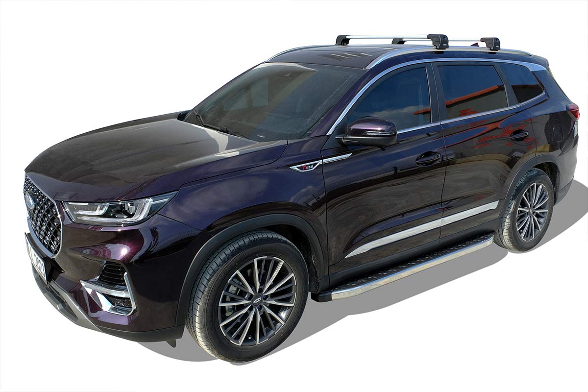 OMSA Chery Tiggo 8 Pro Blackline Side Step Chrome 2023 and After - Omsa ...