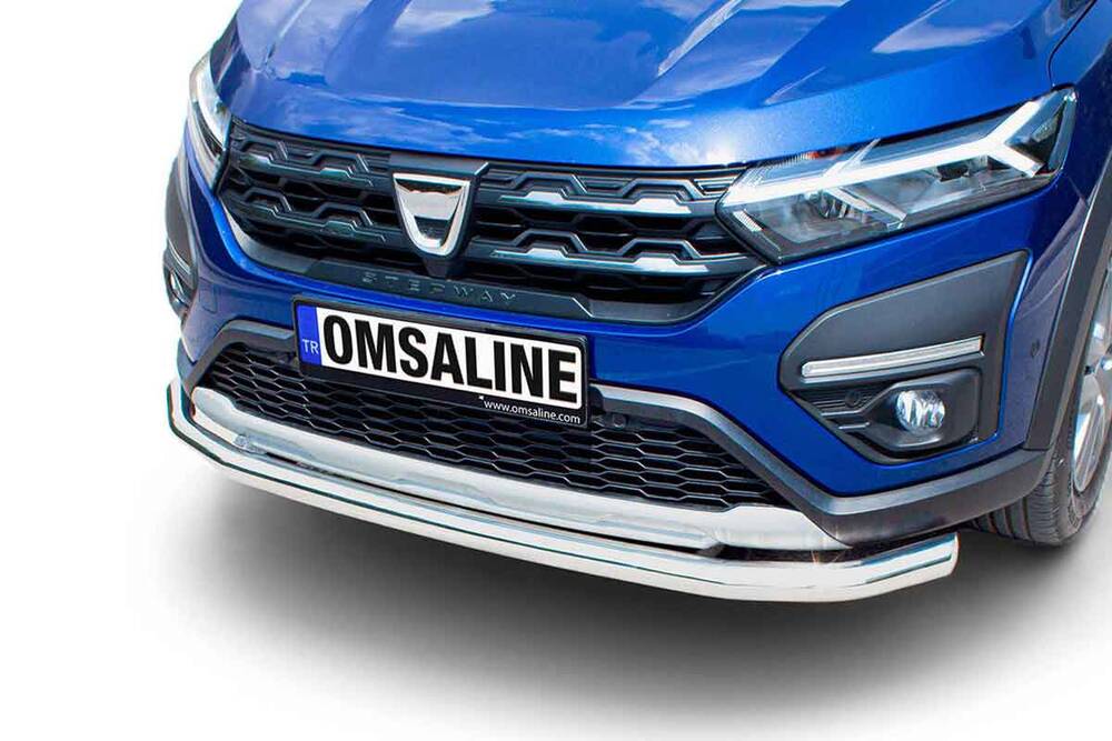 OMSA Dacia Sandero Stepway Texas Front Protection Diameter: 60 Chrome ...