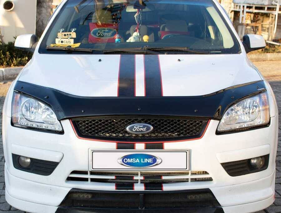 Ford Focus 2 Front Hood Spoiler 2005-2008 - Omsa Line