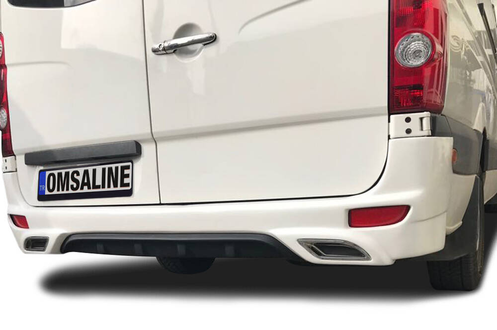 Mercedes Sprinter W906 Facelift Rear Bumper Pass-Through Dual Exhaust ...
