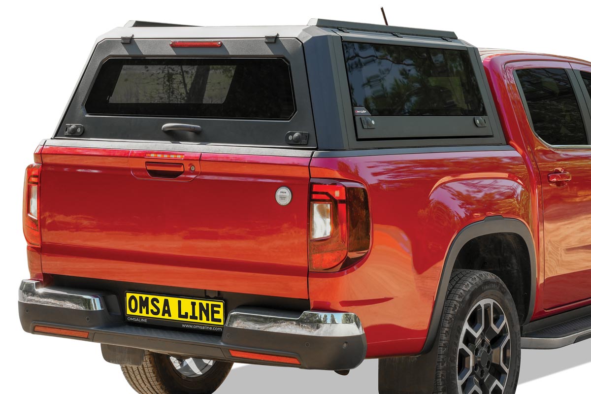 OMSA VW Amarok Omcap Glass Cabin Stainless Steel 2022 and After - Omsa Line