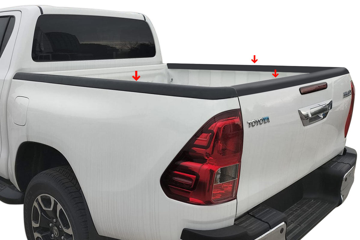Toyota Hilux Body Side Protection Set Abs 3 Pieces 2015-2020 - Omsa Line