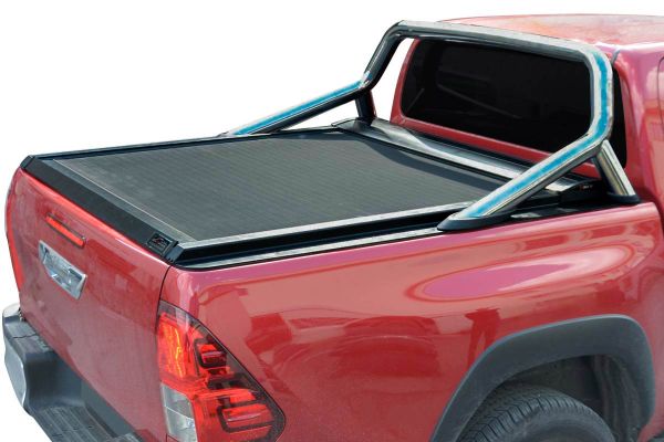 Toyota Hilux Omback Sliding Trunk Cover Black Original Rollbar for 2020 ...