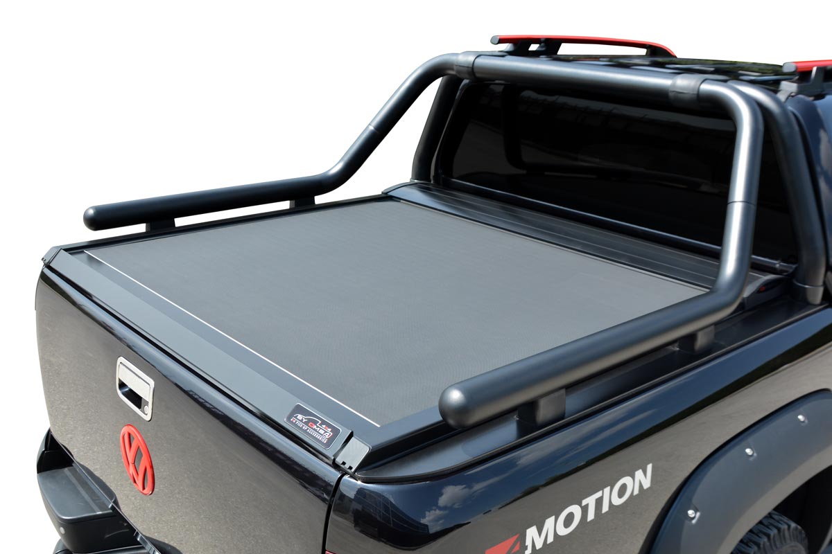 VW Amarok Omback Sliding Trunk Cover Black 2010-2021 - Omsa Line