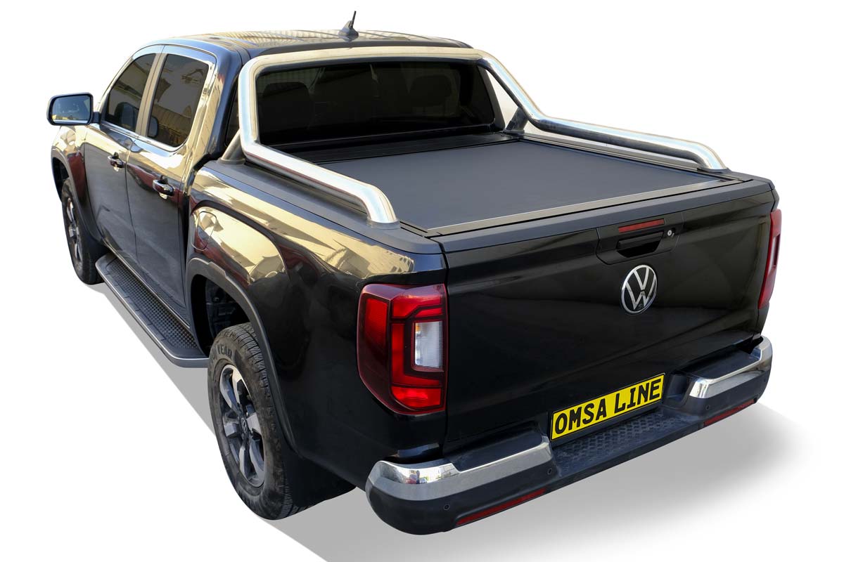VW Amarok Omback Sliding Trunk Lid Black 2022 and Later - Omsa Line
